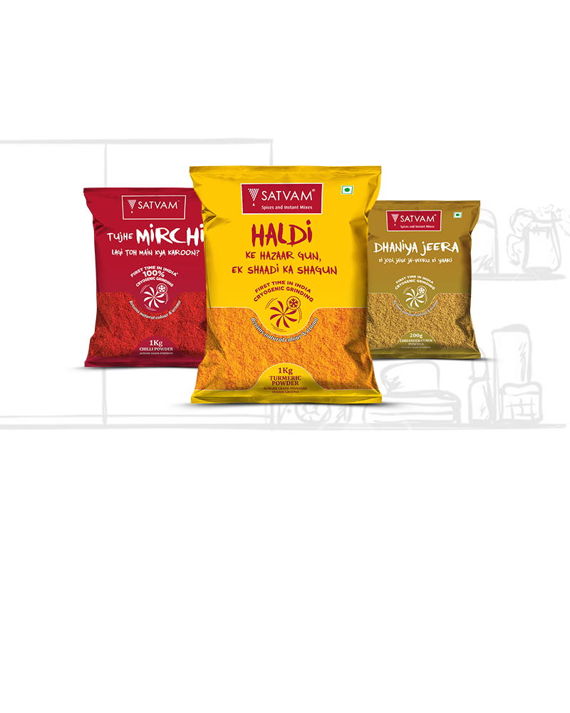 Satvam Shop - Masala, Instant Mix, Hing, Multi Millet Mix & Salt